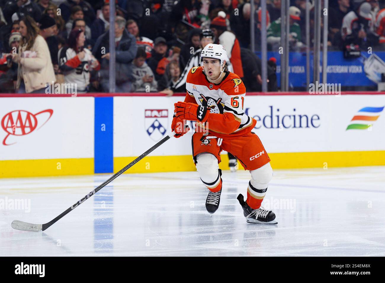 Anaheim Ducks' Cutter Gauthier in action during an NHL hockey game ...
