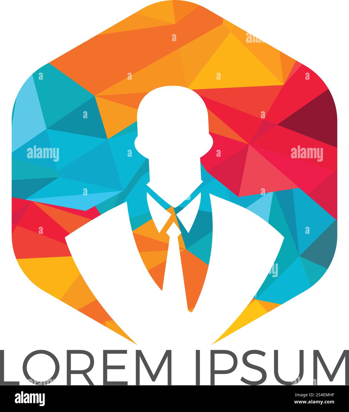 Leadership and Recruitment agency vector logo design. Businessman logo ...