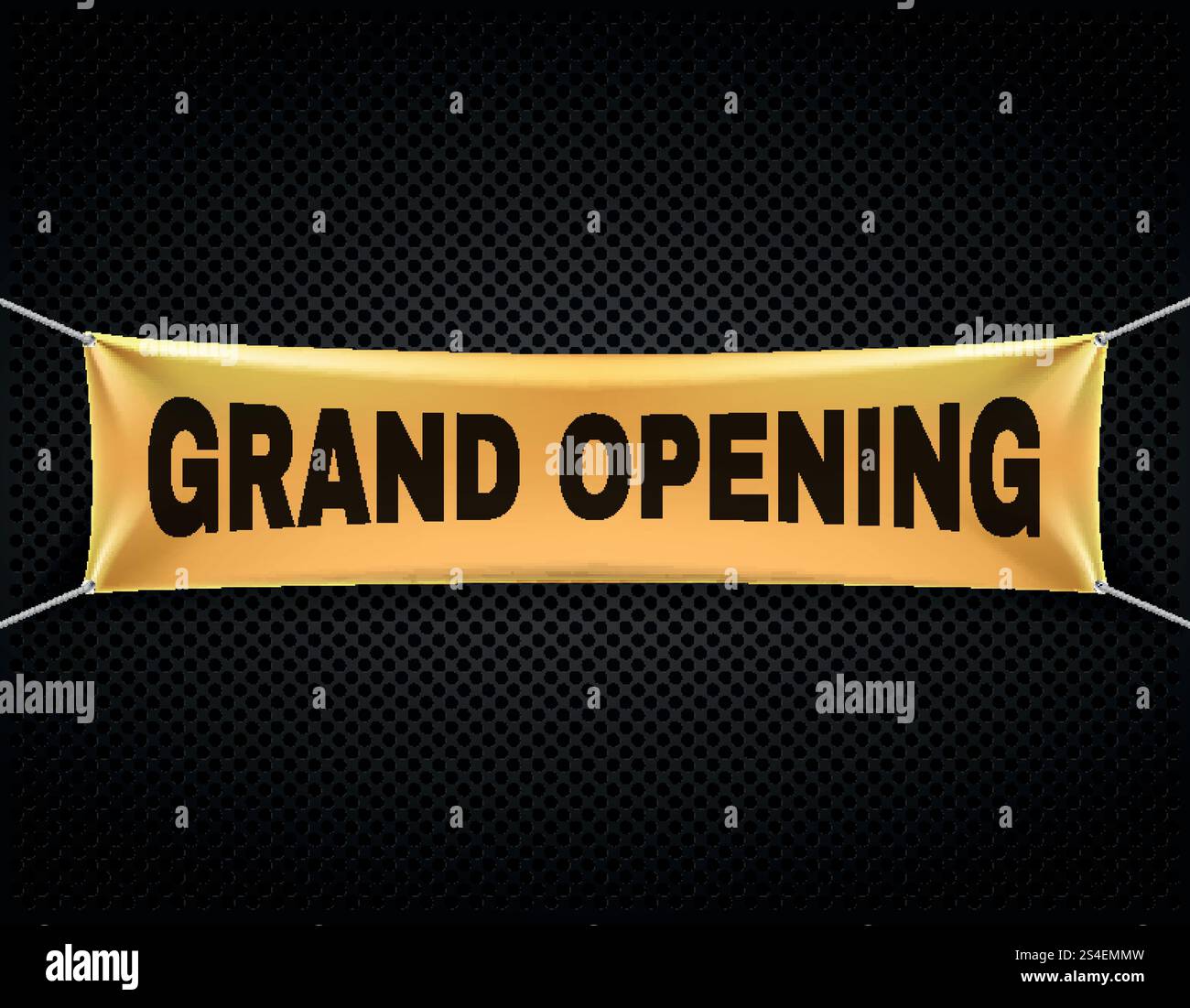 Grand opening banner vector text background. Announcement for business ...