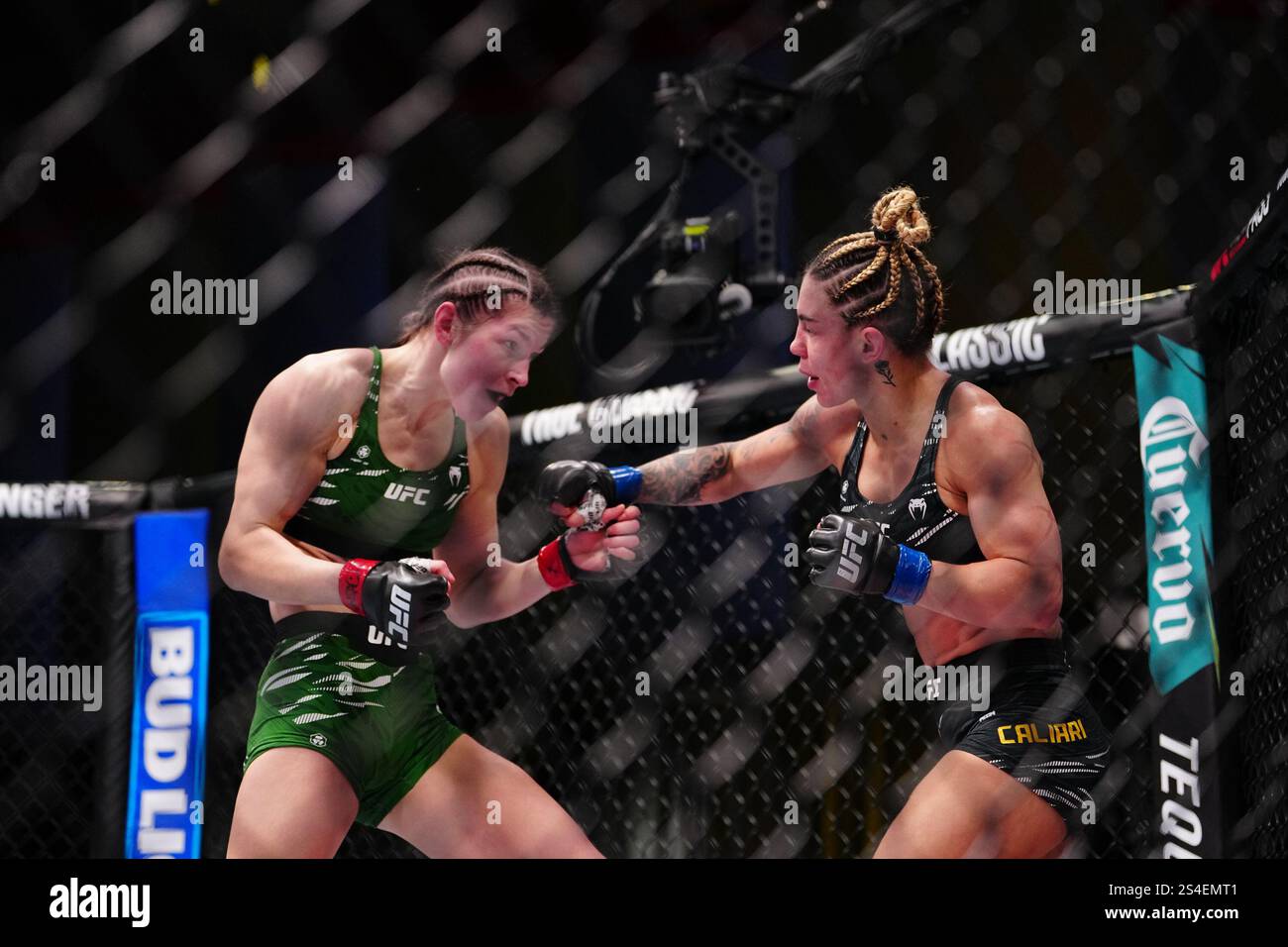 LAS VEGAS, NV - JANUARY 11: Ernesta Kareckaite and Nicolle Caliari meet ...