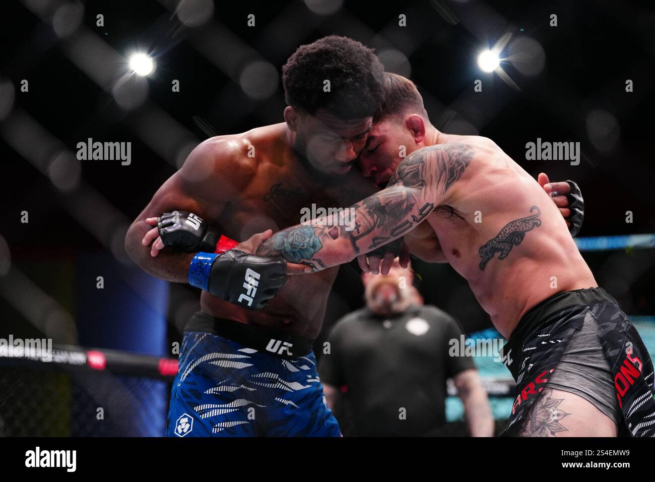 LAS VEGAS, NV - JANUARY 11: Preston Parsons and Jacobe Smith meet in ...