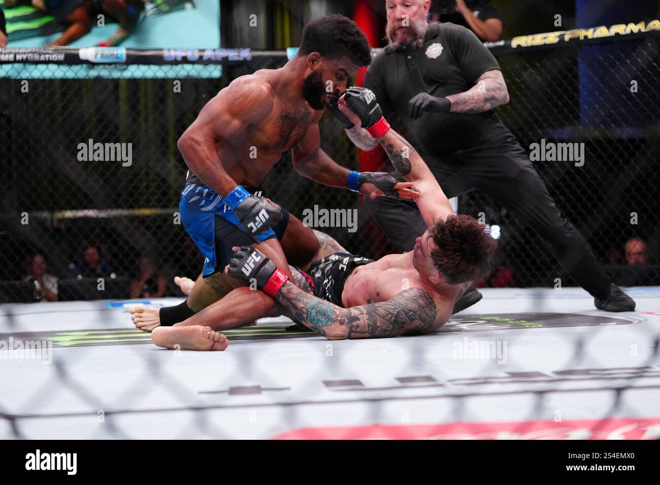 LAS VEGAS, NV - JANUARY 11: Preston Parsons and Jacobe Smith meet in ...