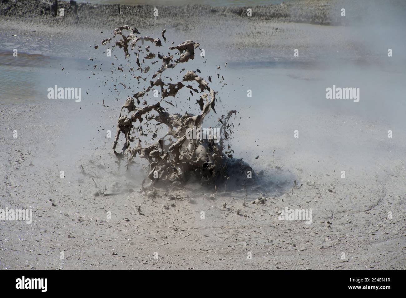 Erupting mudpot in the Waiotapu Geothermal System within the Waimangu ...