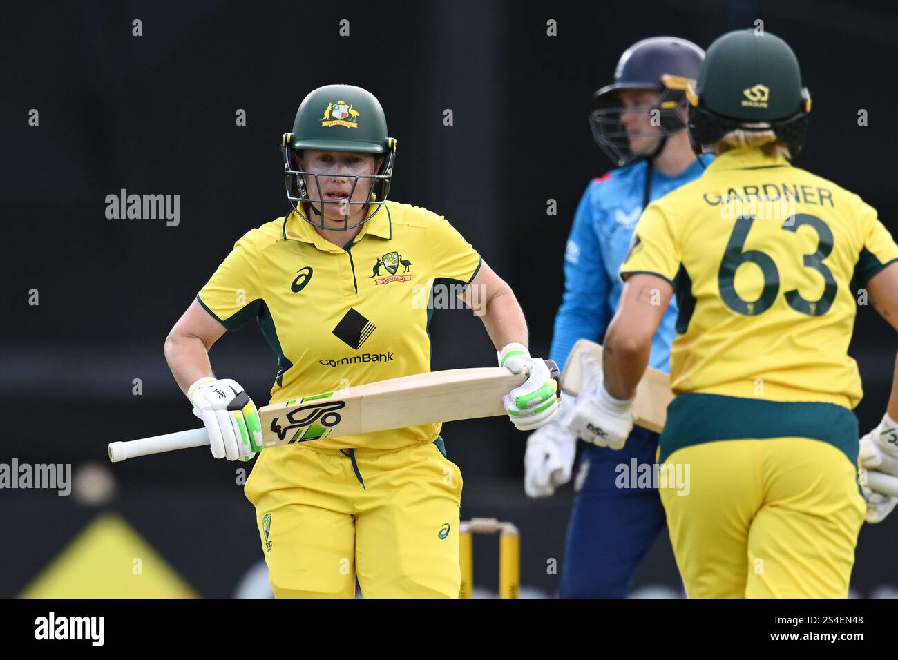 Sydney, Australia. 12th Jan, 2025. Alyssa Healy of Australia plays a ...