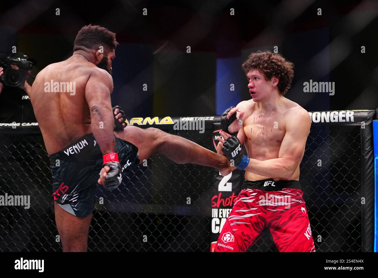 LAS VEGAS, NV - JANUARY 11: Chris Curtis and Roman Kopylov meet in the ...