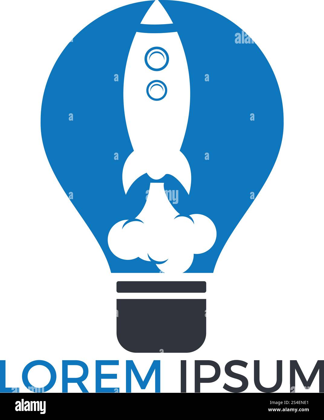 Light bulb and rocket logo design. Light bulb and airplane symbol or ...