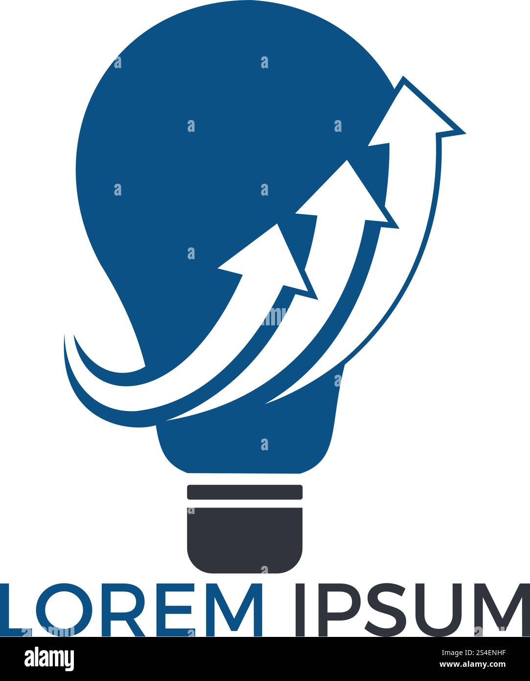 Start up logo design. Light bulb with arrow logo design. Concept for ...