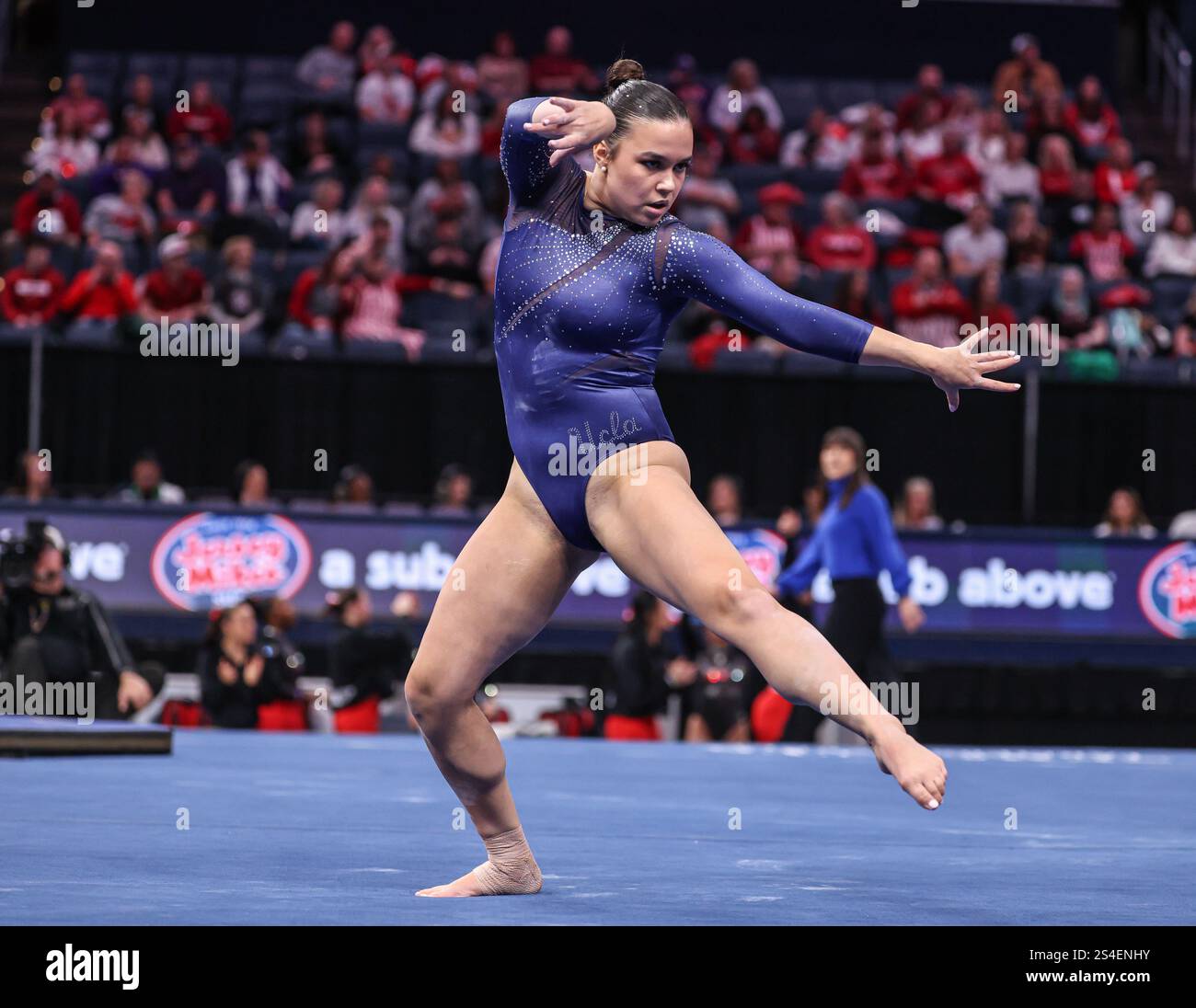 Oklahoma City, OK, USA. 11th Jan, 2025. UCLA's Brooklyn Moors on the ...