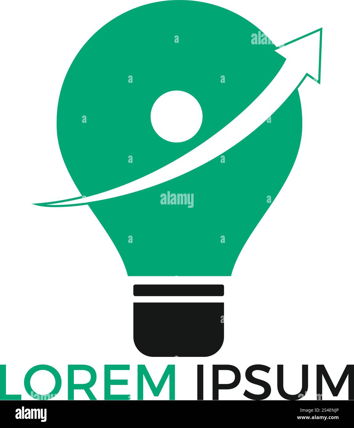 Start up logo design. Light bulb with arrow logo design. Concept for ...