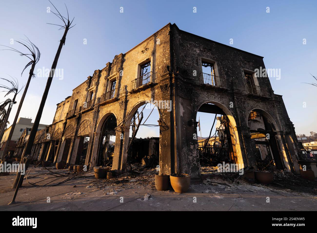 Altadena, USA. 11th Jan, 2025. Fire aftermath in the community of ...