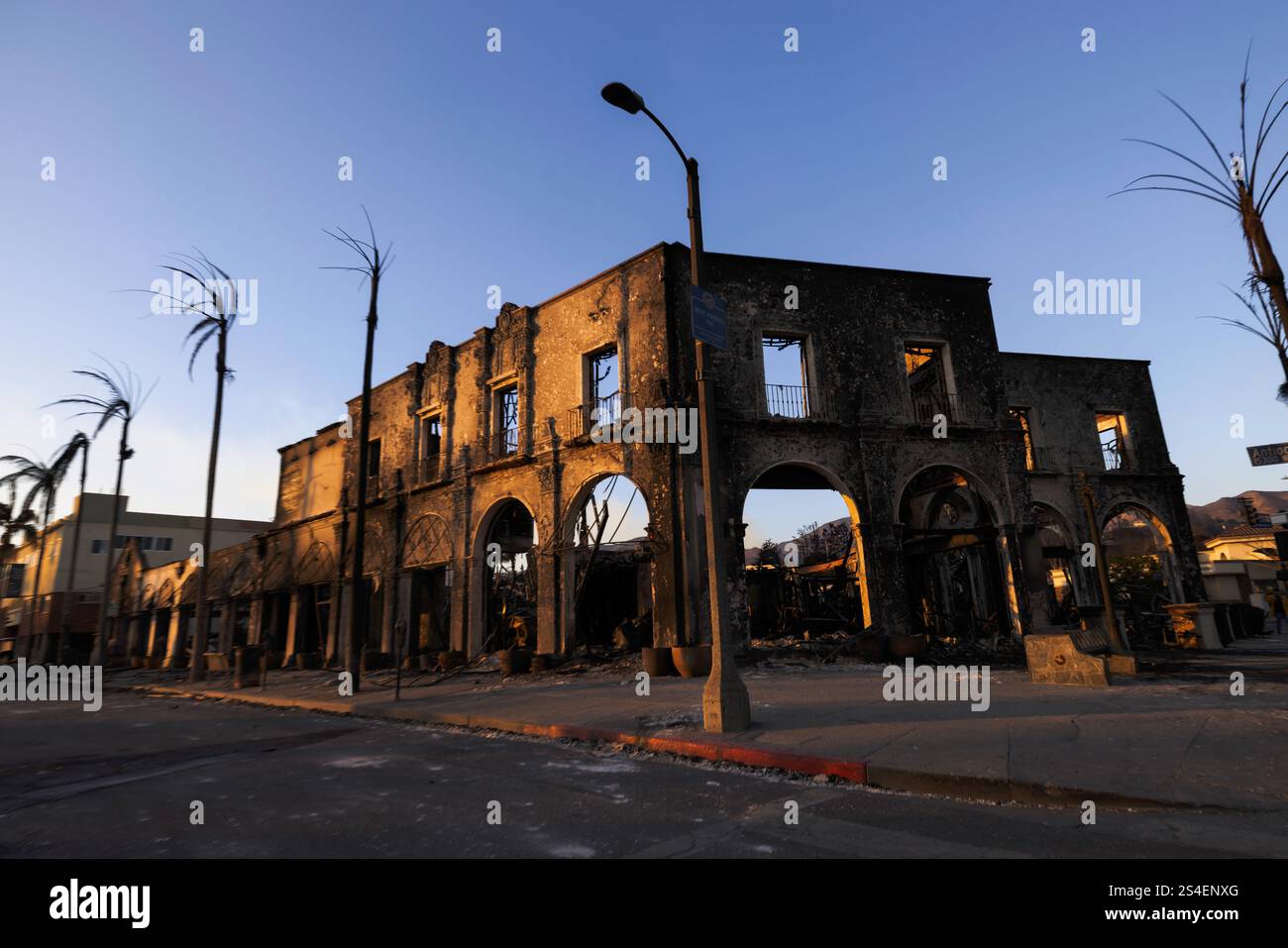 Altadena, USA. 11th Jan, 2025. Fire aftermath in the community of ...