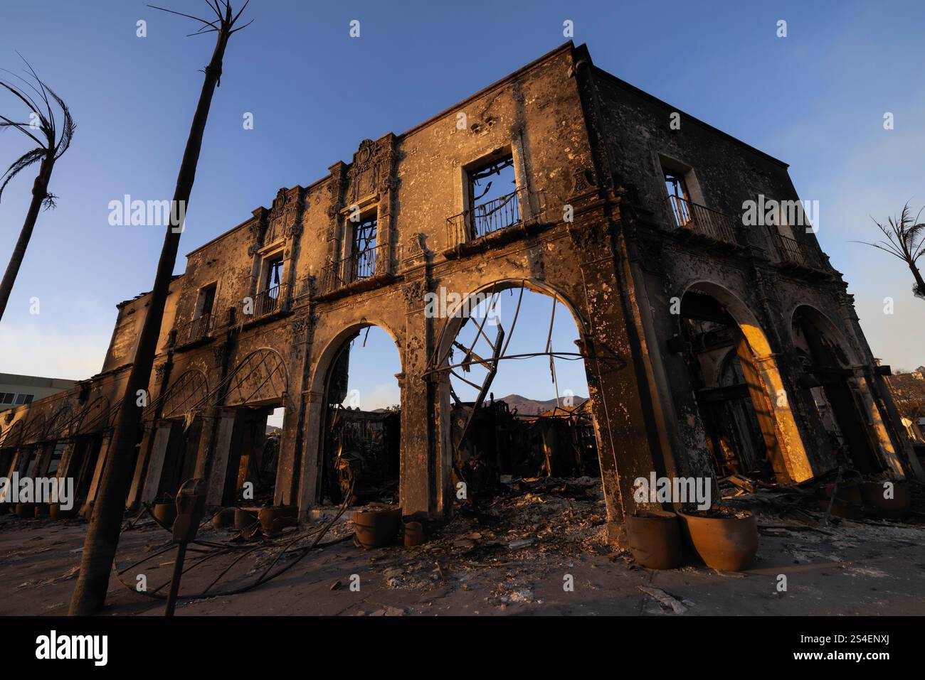 Altadena, USA. 11th Jan, 2025. Fire aftermath in the community of ...