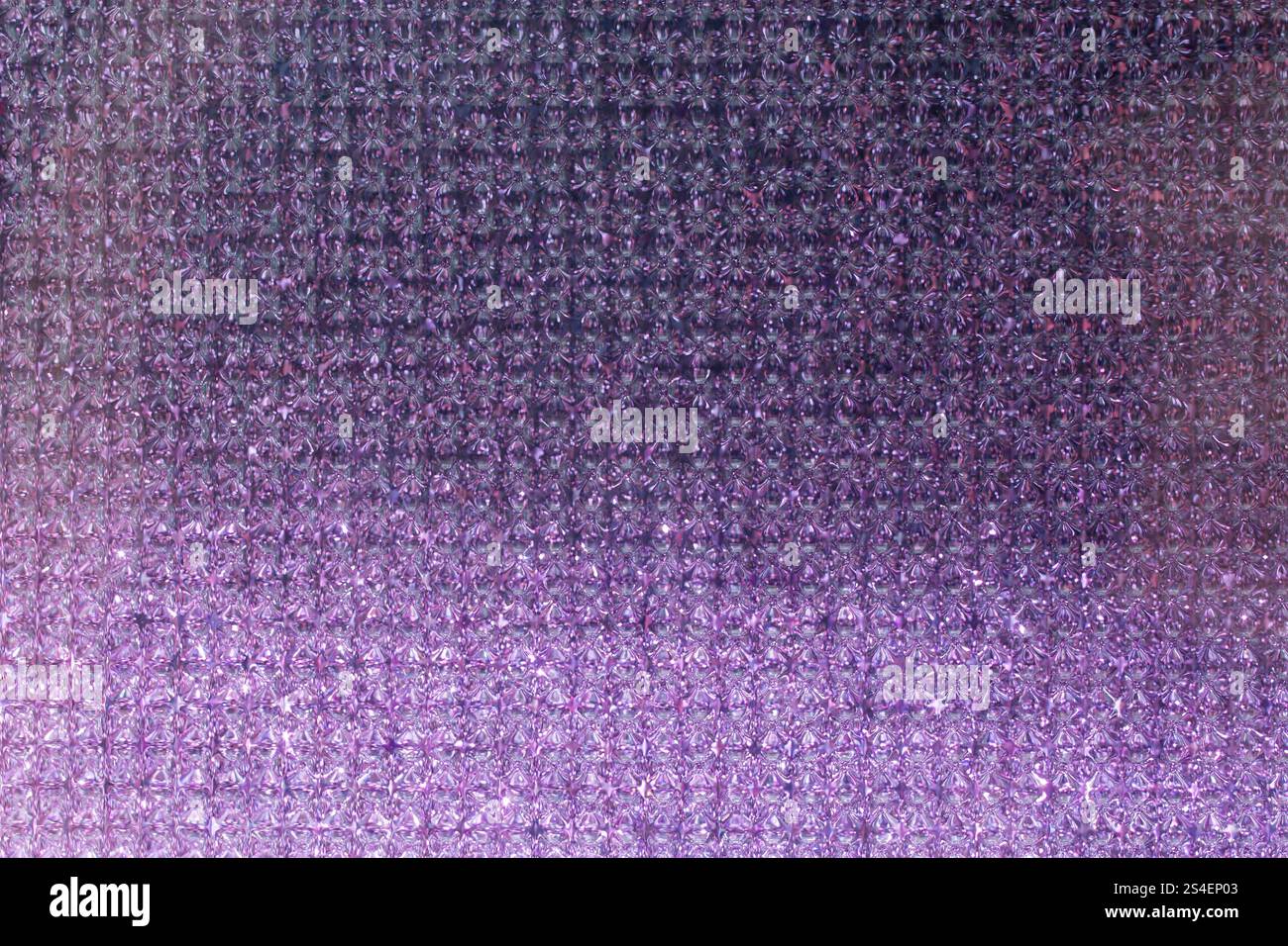 Vibrant deep purple color corrugated glass structure pattern, empty ...