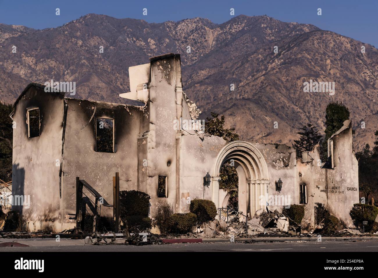 Altadena, USA. 11th Jan, 2025. Fire aftermath in the community of ...