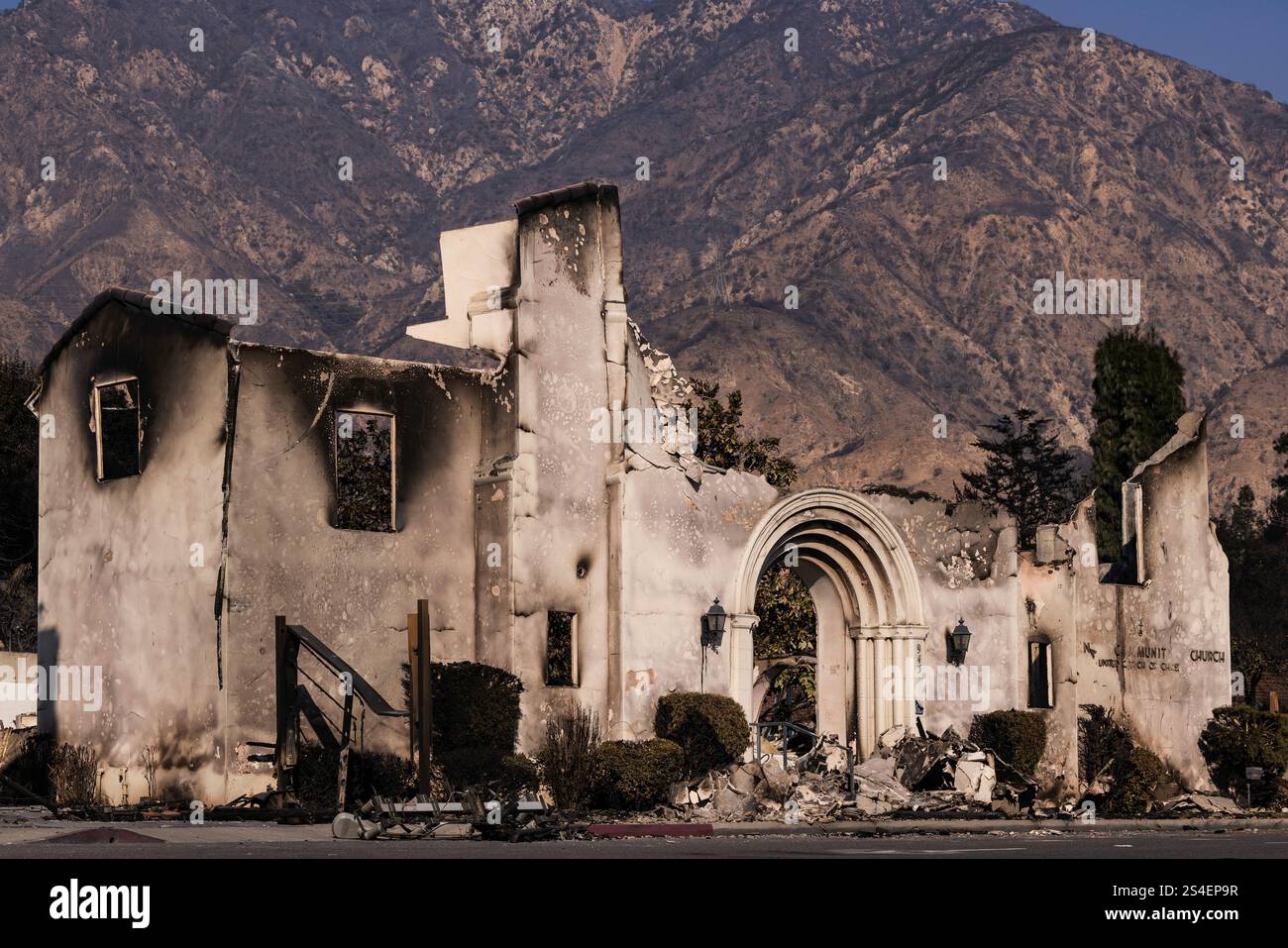 Altadena, USA. 11th Jan, 2025. Fire aftermath in the community of ...