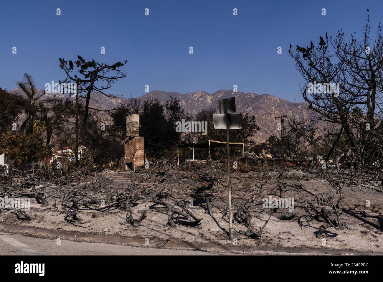 Fire aftermath in the community of Altadena. Jan. 11, 2025 Altadena, CA ...