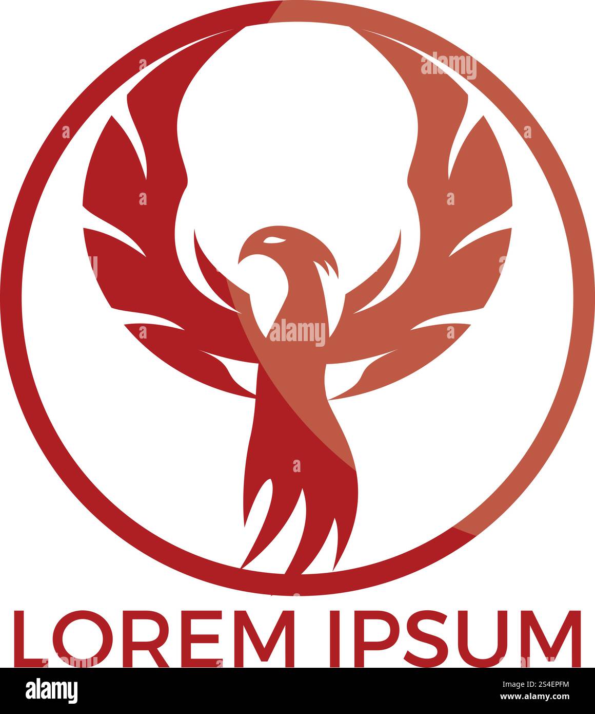 Phoenix logo design. Creative logo of mythological bird Stock Vector ...