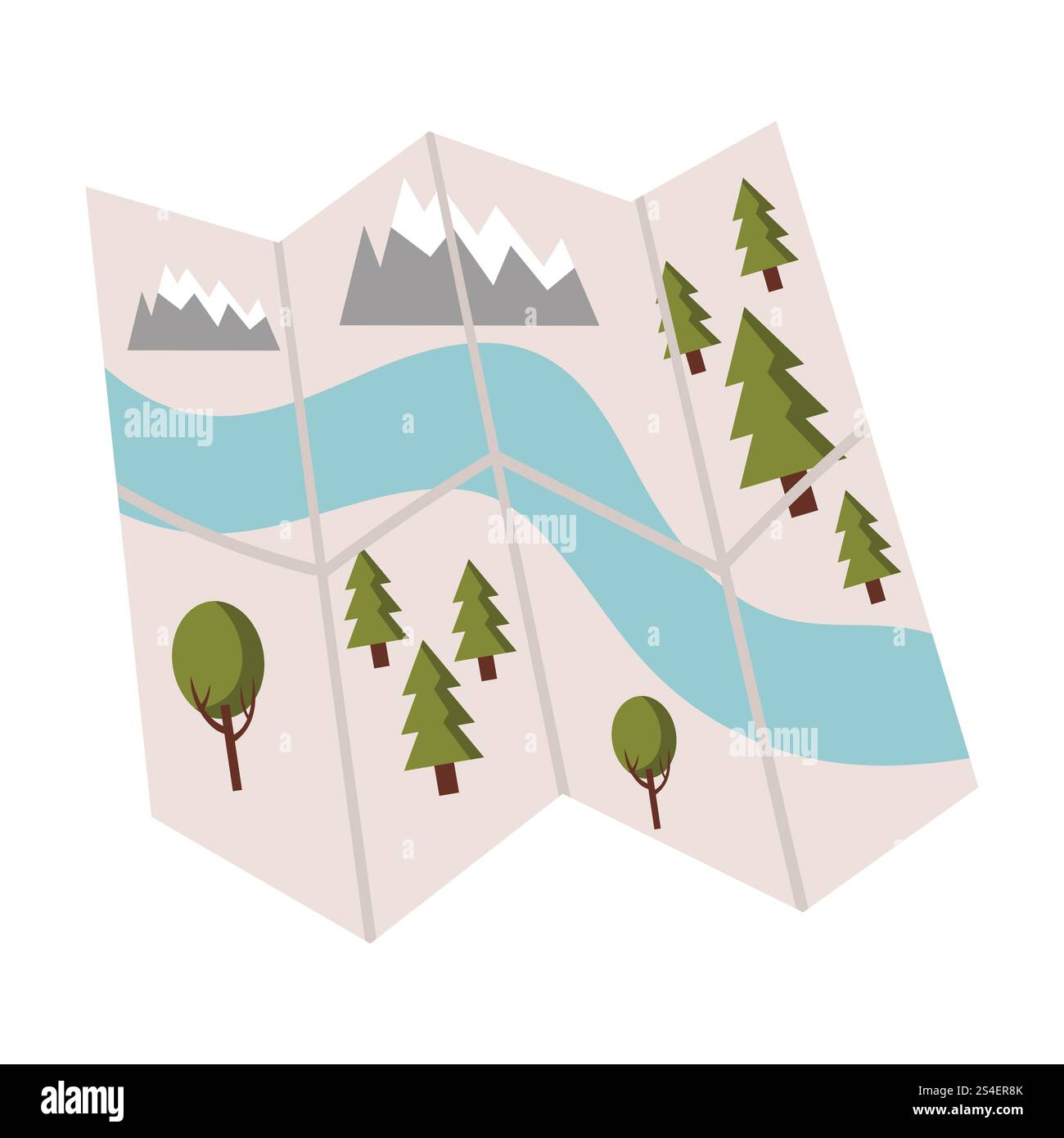 Camping in forest sea Stock Vector Images - Alamy