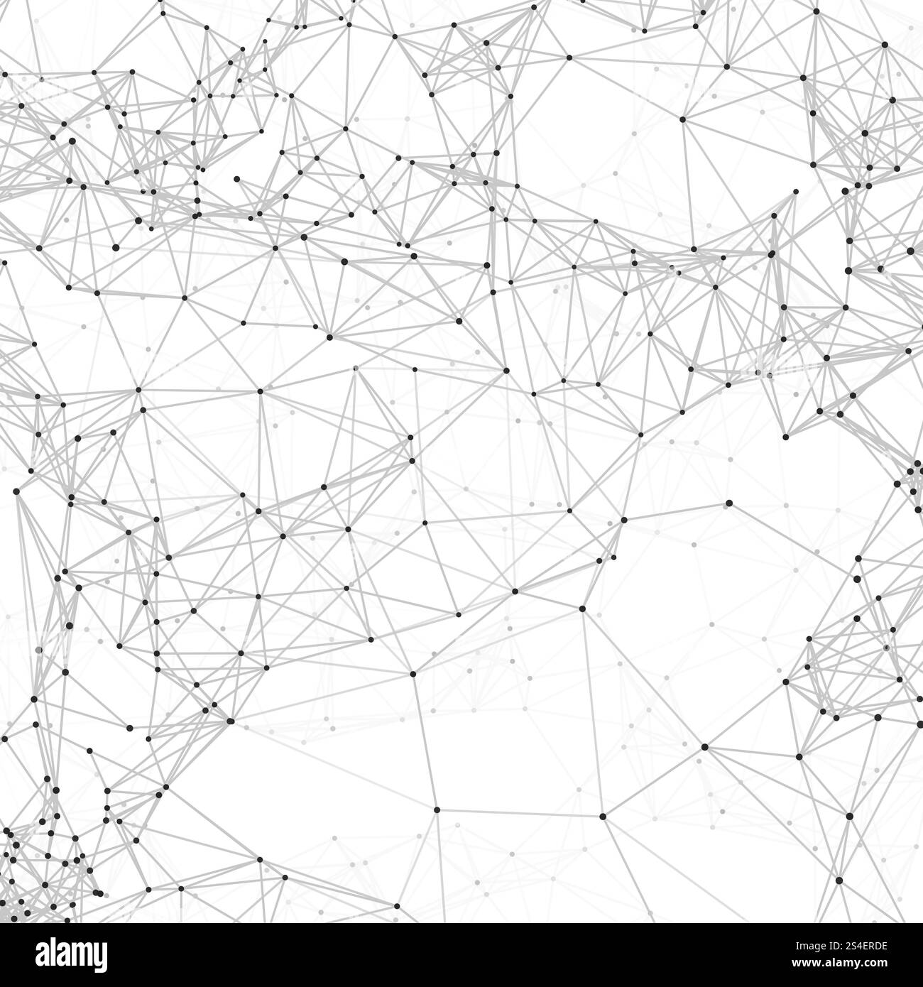 Cyber technology 3d abstract vector background with polygons and dots ...