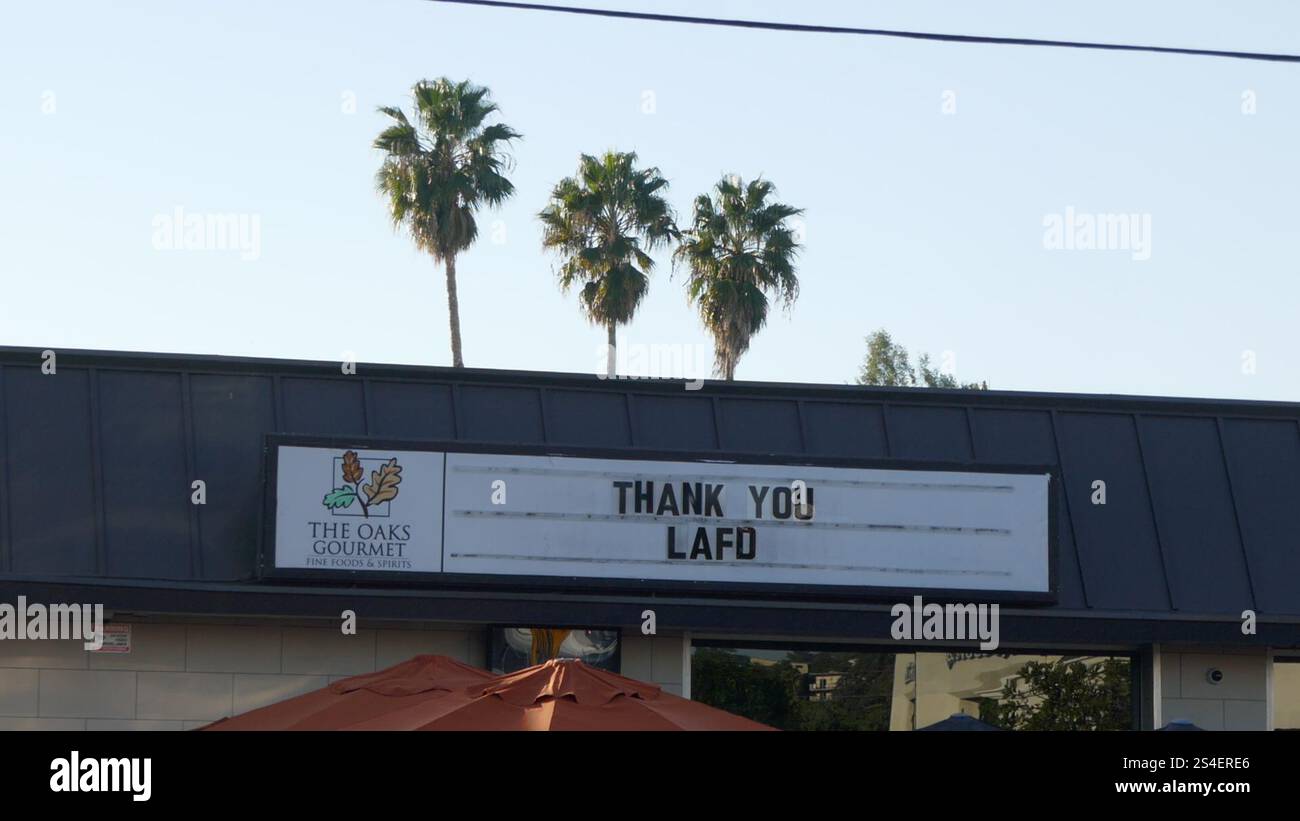 Los Angeles, California, USA 11th January 2025 Thank You LAFD Los ...