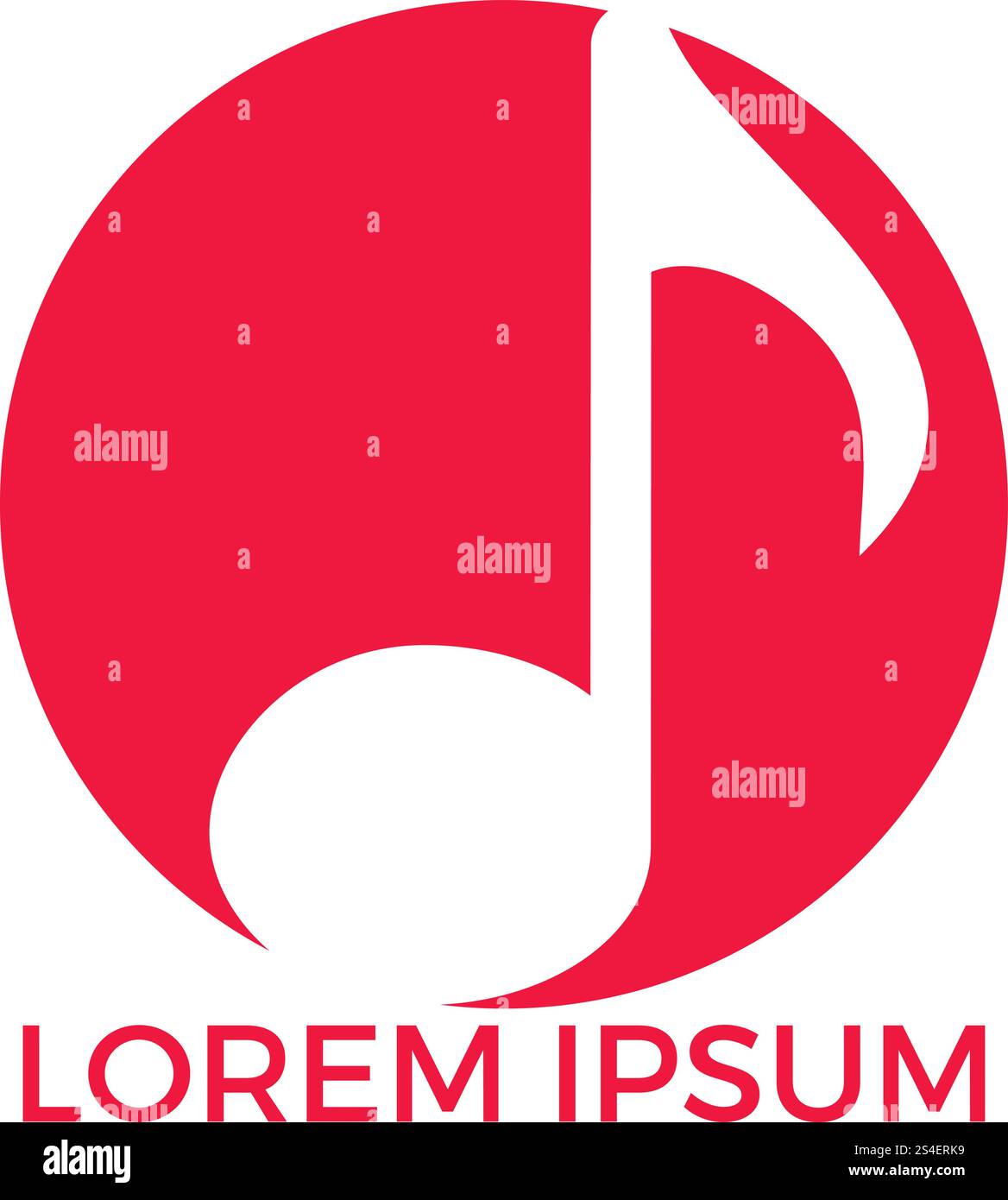 Music logo vector. Musical key note template logo. Note logo. Creative ...