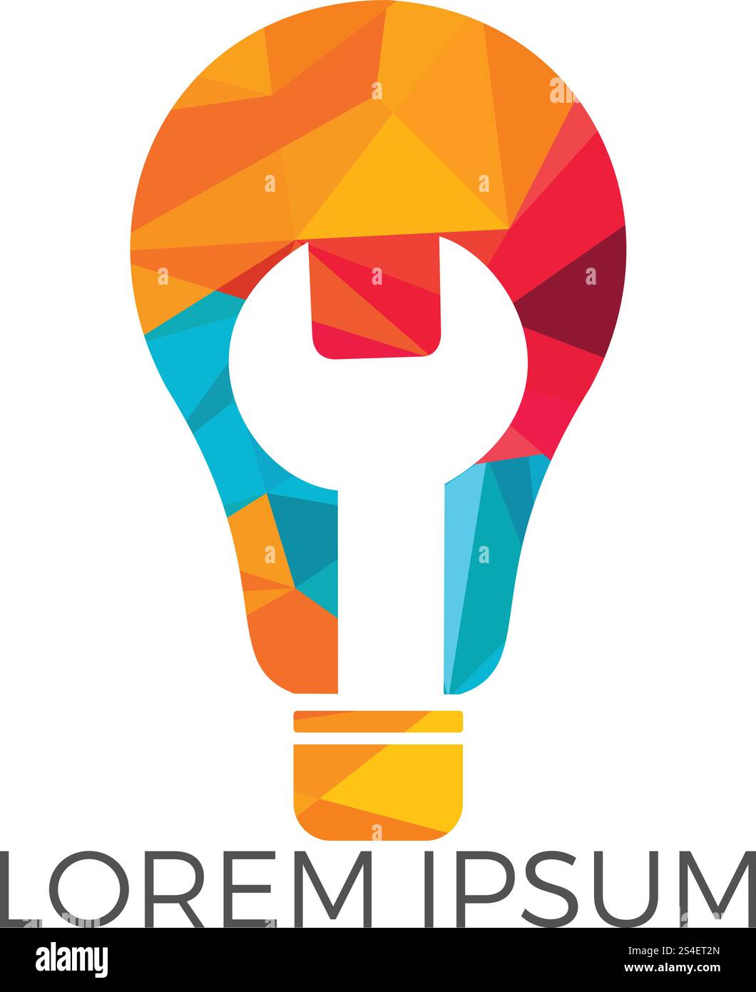 Smart Maintenance Logo. Light bulb and wrench icon design template ...