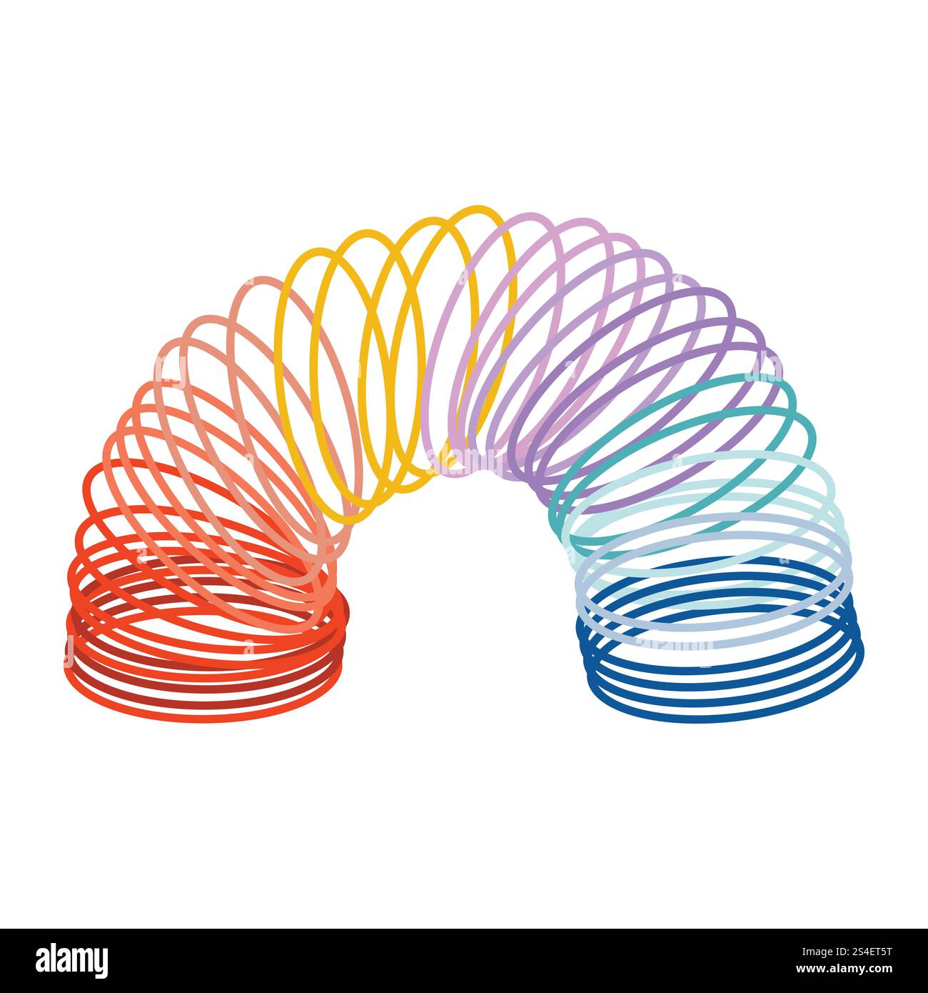 Slinky spring toy Stock Vector Images - Alamy