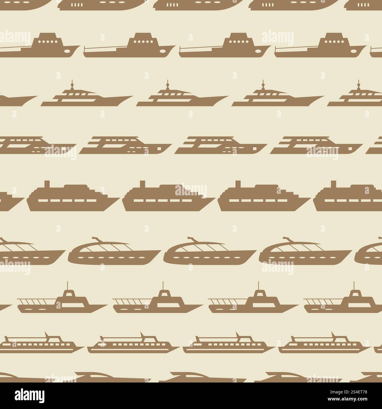 Ships and boats vintage seamless pattern. Background with sea boat ...