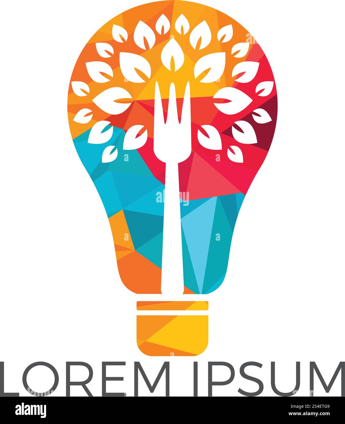 Natural and organic food icon concept. Food idea icon. Restaurant logo ...