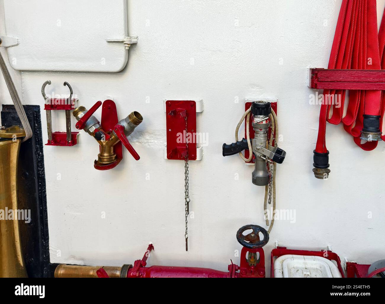 A fire hydrant with two separate valves on an vessel Stock Photo - Alamy