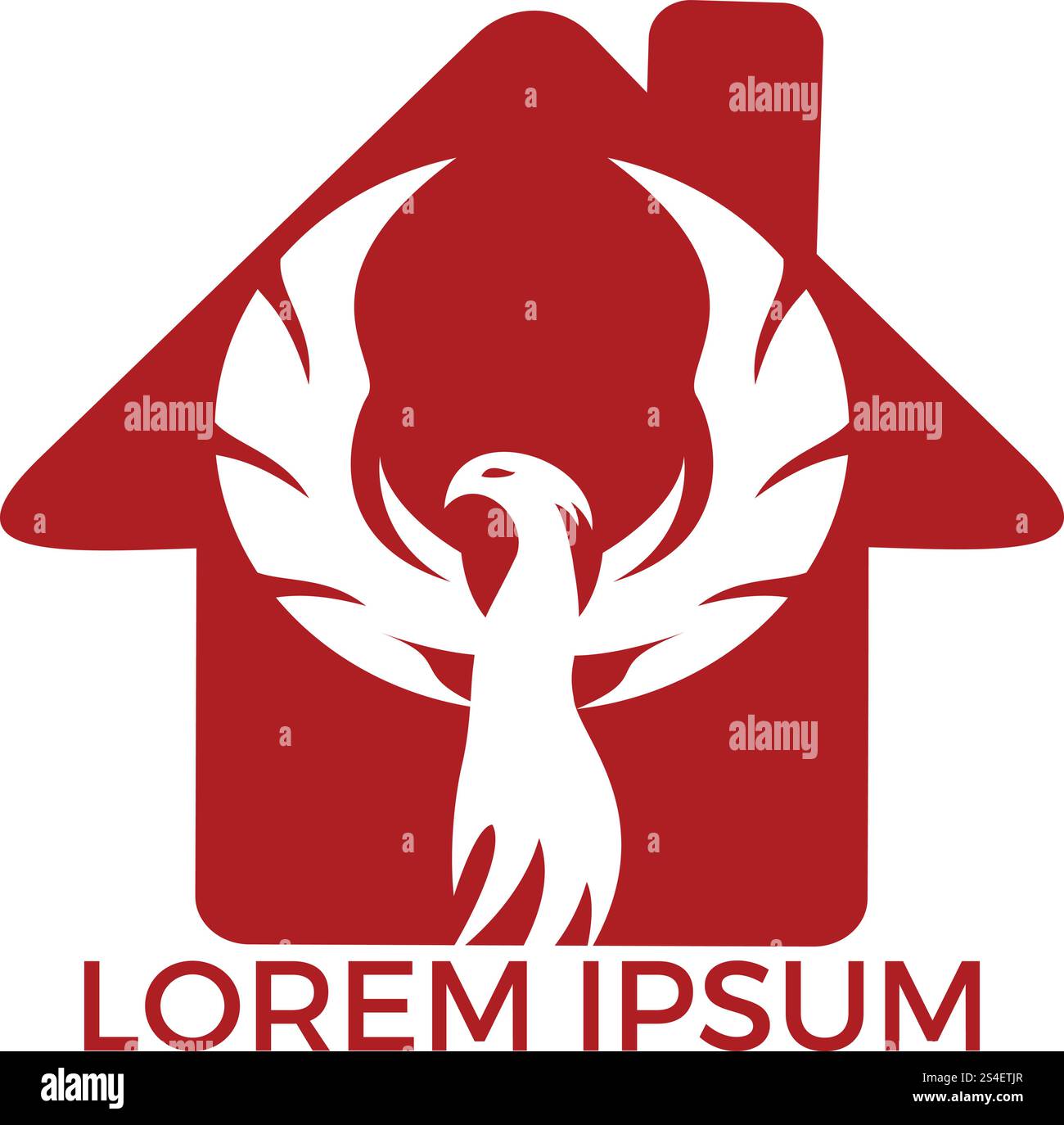 Phoenix Home Logo Design. Construction and real estate logo design template Stock Vector Image ...