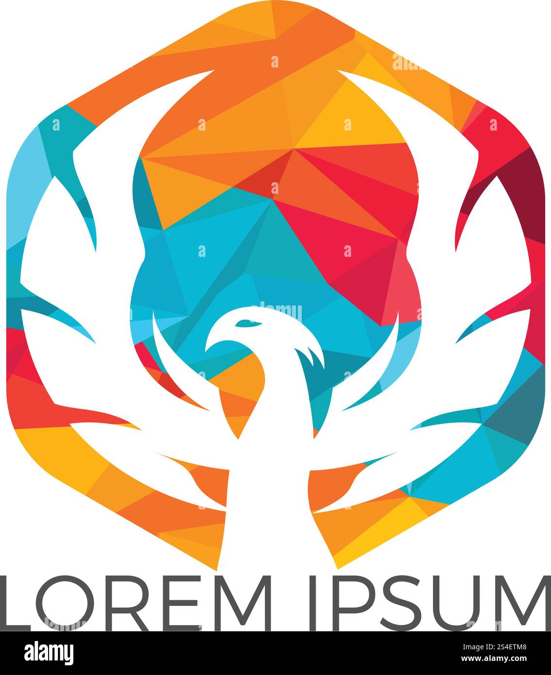 Phoenix logo design. Creative logo of mythological bird Stock Vector ...