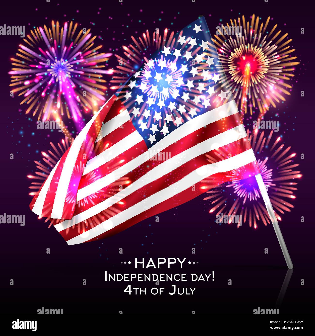 Flag evening sky Stock Vector Images - Alamy