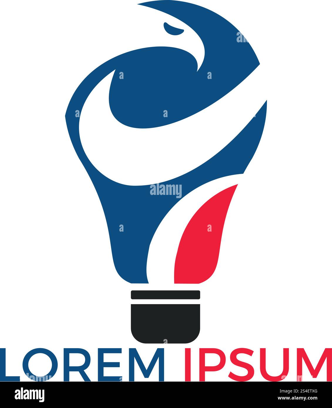 Eagle light bulb logo design. Creative idea concept design Stock Vector ...