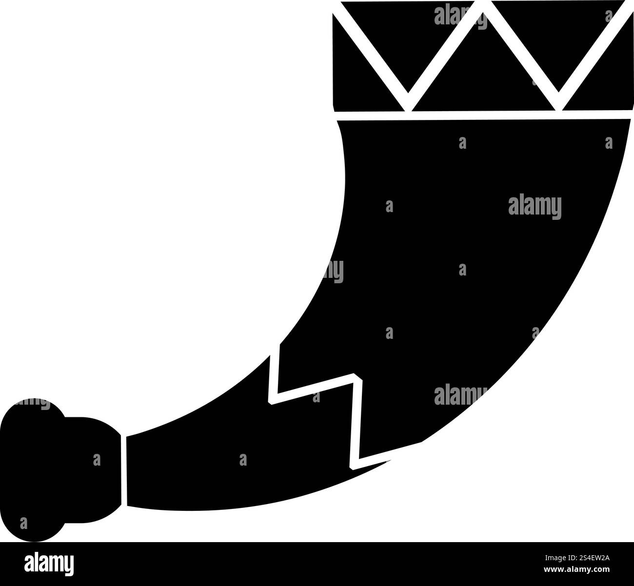 Horn viking icon black color vector illustration flat style simple ...