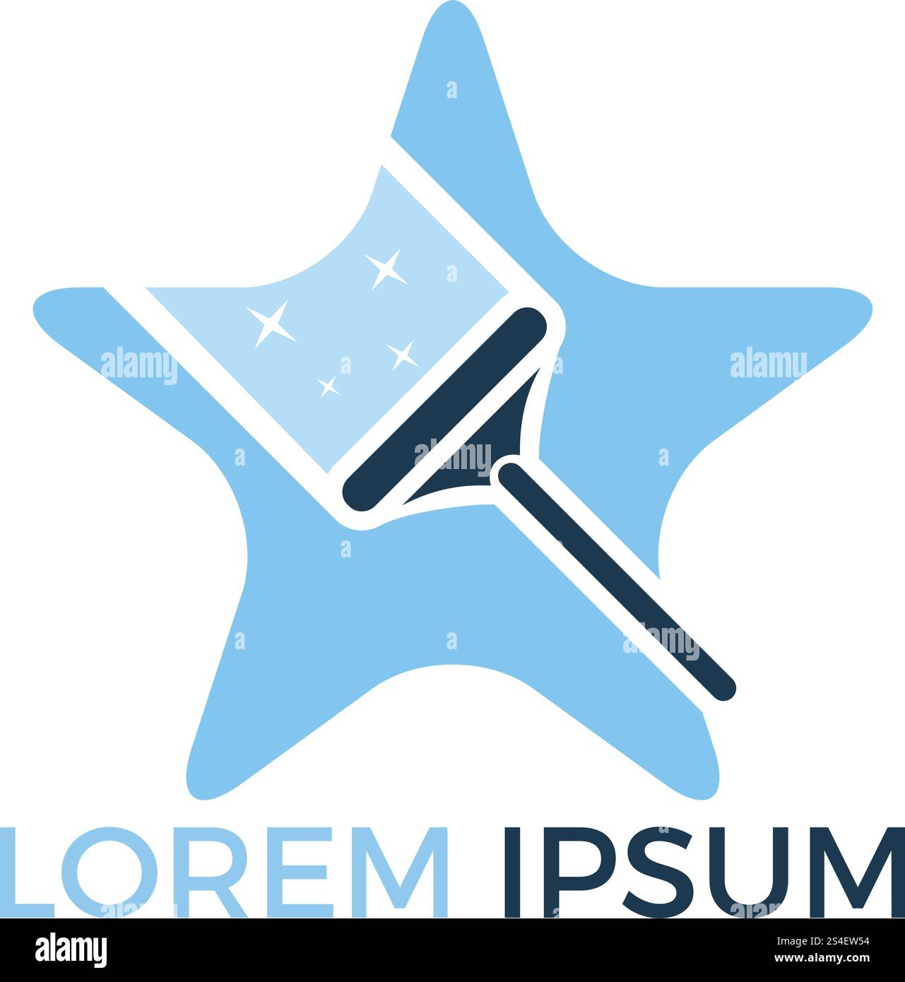 Cleaning company logo design. Broom and Star Cleaning Service Logo ...