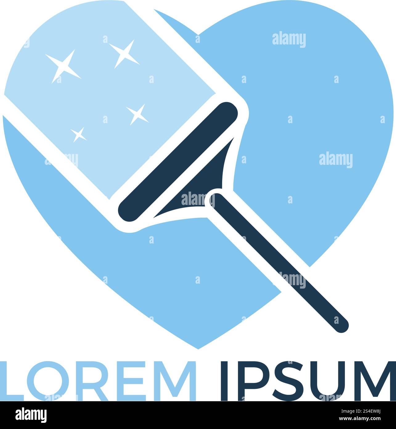 Love Cleaning company logo design. Heart Cleaning Service Logo Design ...