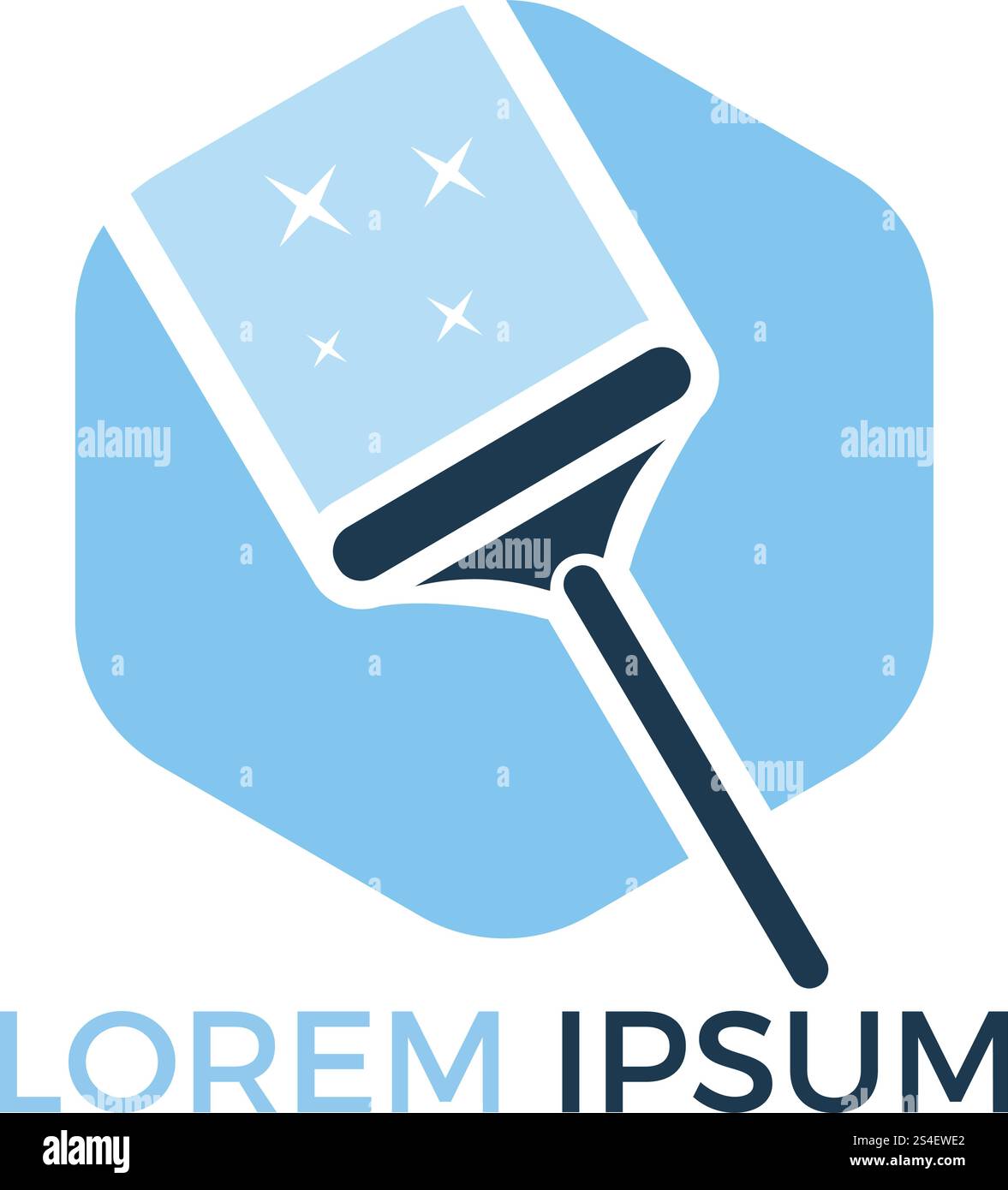 Cleaning service logo design. Concept of squeegee, purification, wet ...