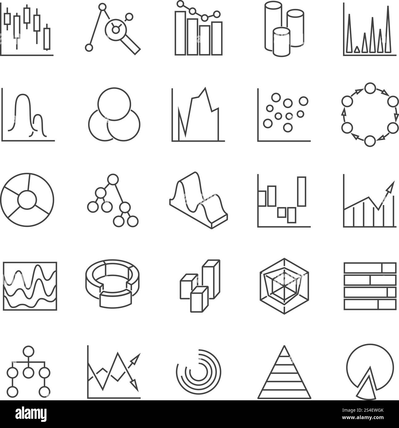 Financial charts and statistics infographic business diagrams line ...