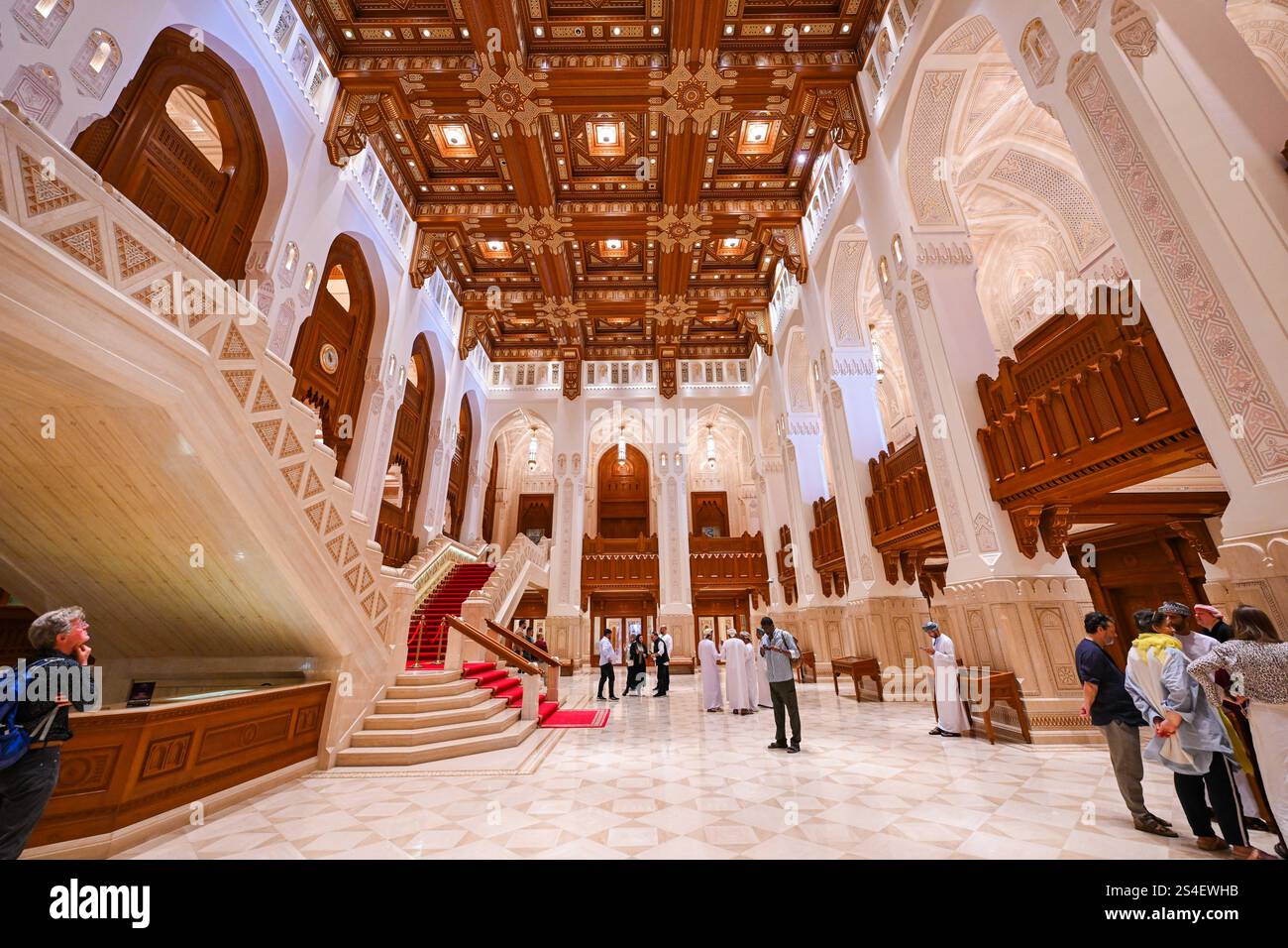 Muscat, Oman. 11th Jan, 2025. Tourists visit the Royal Opera House ...