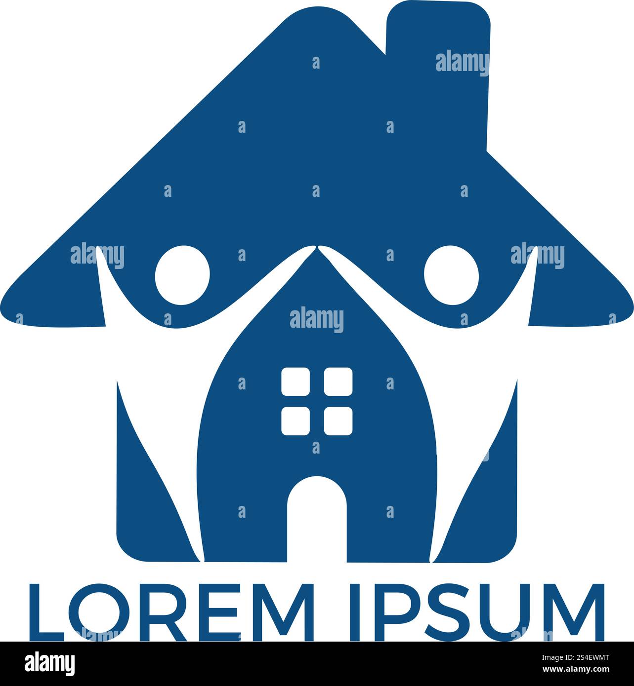 Modern house 4 Cut Out Stock Images & Pictures - Alamy