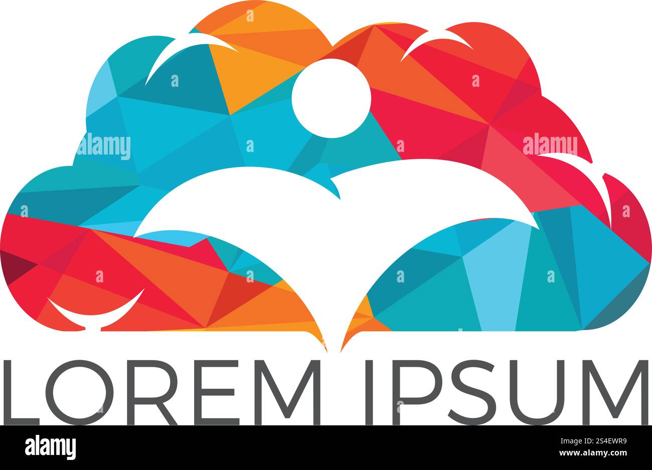 Abstract Human Cloud Logo Design. Business corporate cloud logo design ...