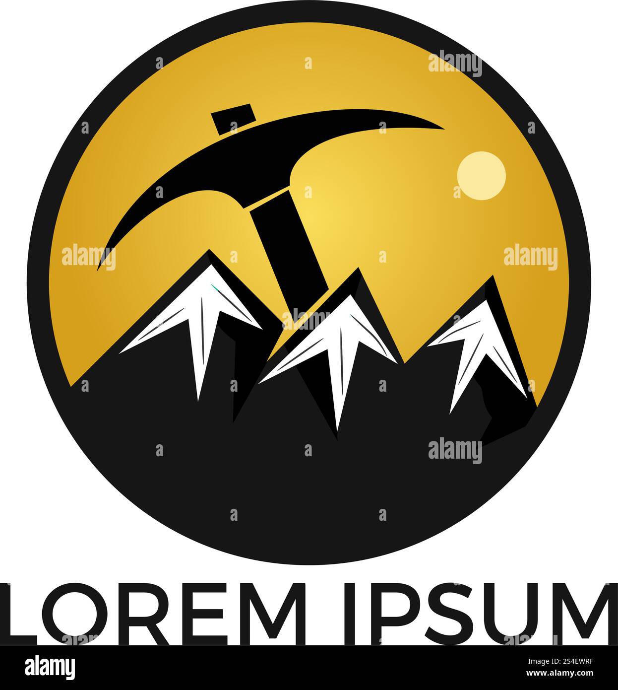 Mining Logo Design. Mining industry logo design template Stock Vector ...