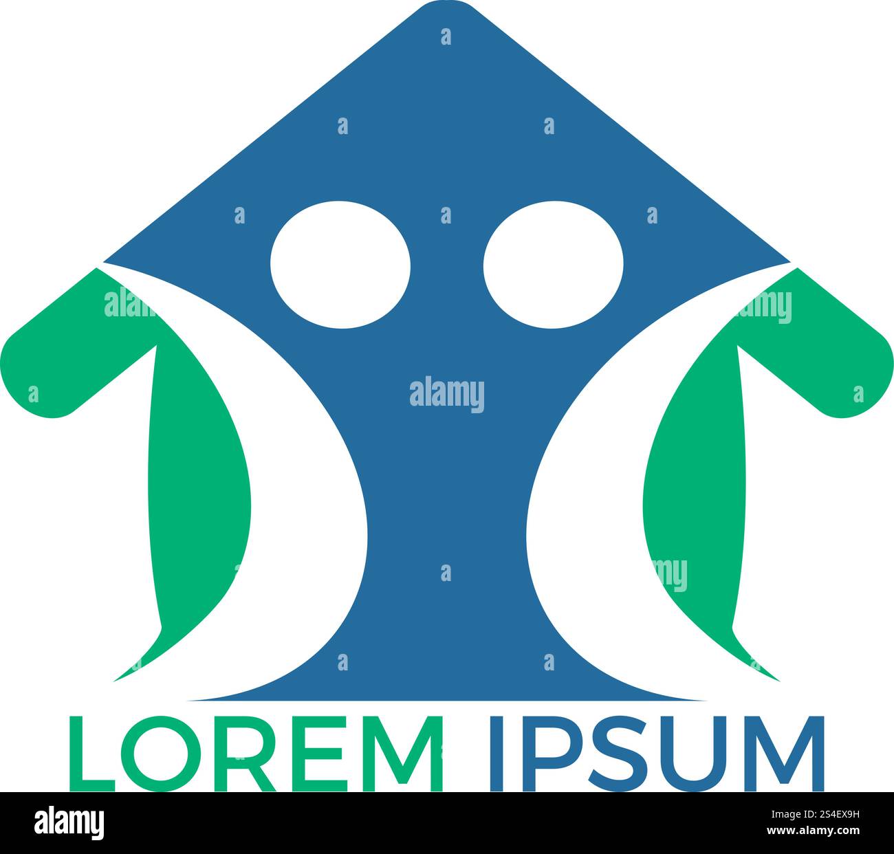 Happy family home logo design. Creative Abstract Characters Family ...