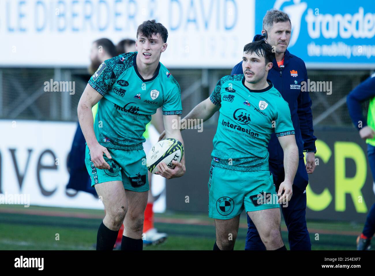 Vannes, France. 11th Jan, 2025. Robin Taccola, Jean Cotarmanac'h of ...