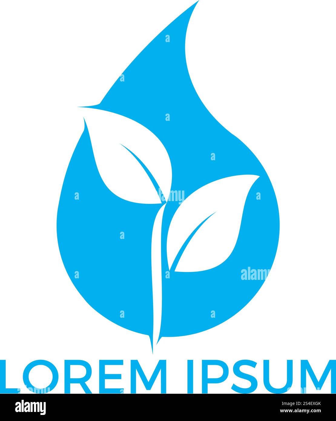 Water drop with tree icon vector logo design. Ecology, environment and ...