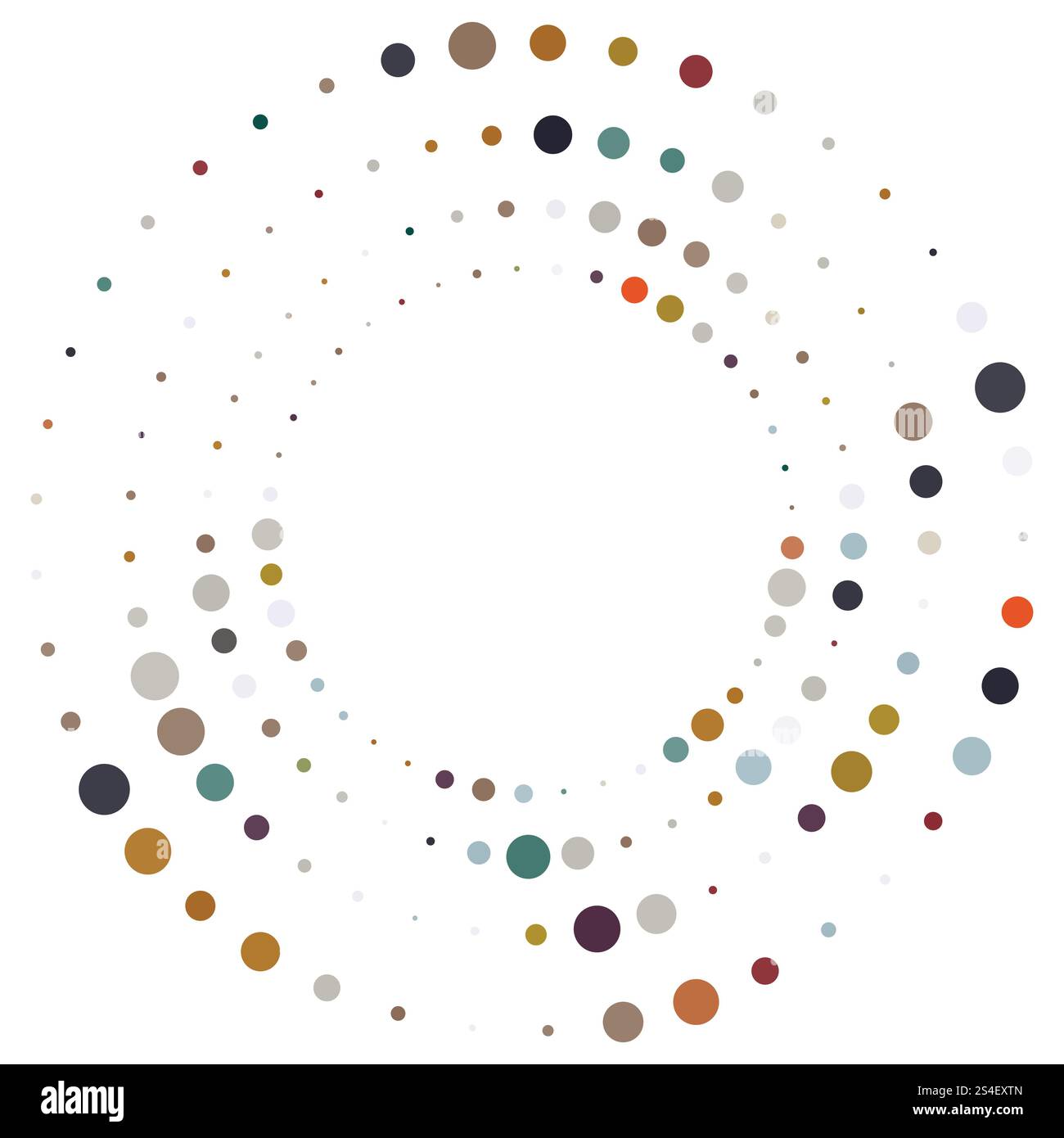 Colorful halftone round element, twister, halftone circular texture ...