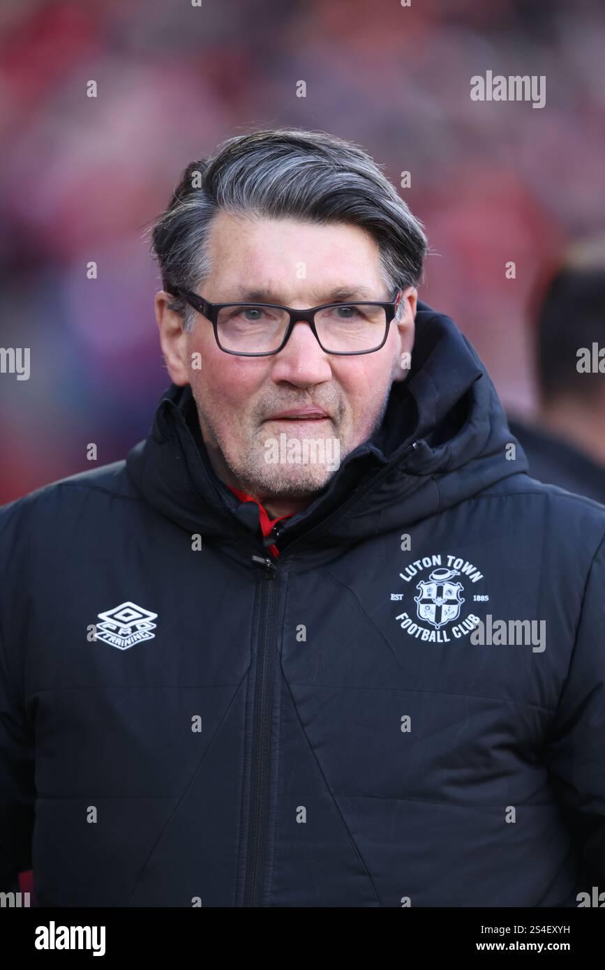Nottingham, UK. 11th Jan, 2025. Mick Harford (Luton Town Joint ...
