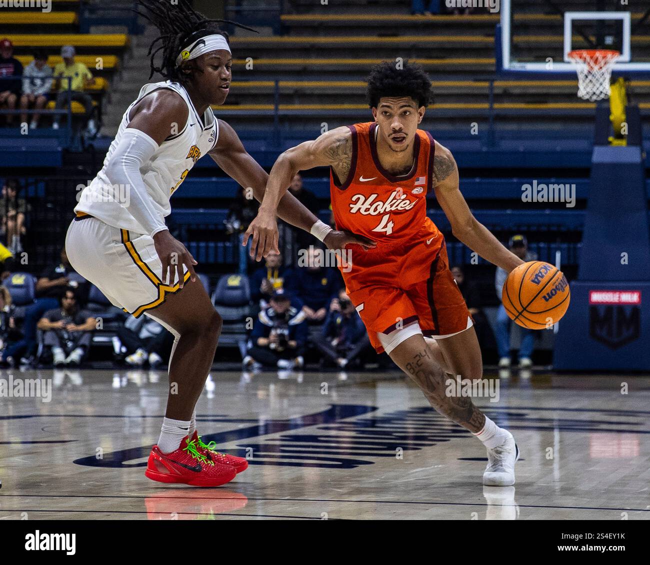 Haas Pavilion Berkeley Calif, USA. 11th Jan, 2025. CA U.S.A. Virginia ...
