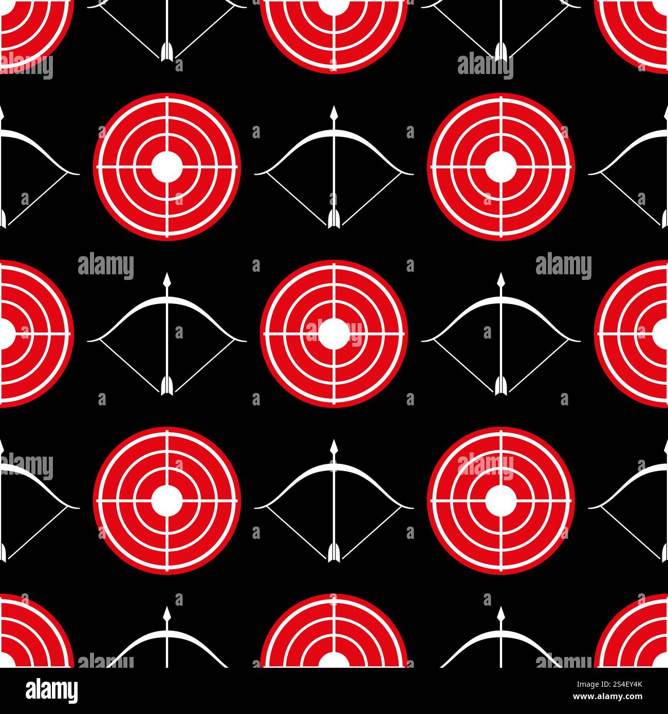 Archery seamless pattern - seamless texture with red target and ...